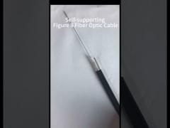 Figura 8 Cabo de fibra óptica com fita de alumínio / fita de aço Design blindado e auto-sustentável para condições climáticas adversas