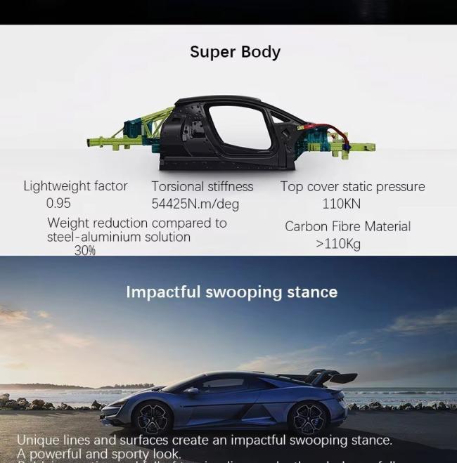 Pre Sale Deposit 2024 Byd Yangwang U9 Pure New Energy Electric EV New Cars High Speed Vehicle 4WD Super Cars 300km