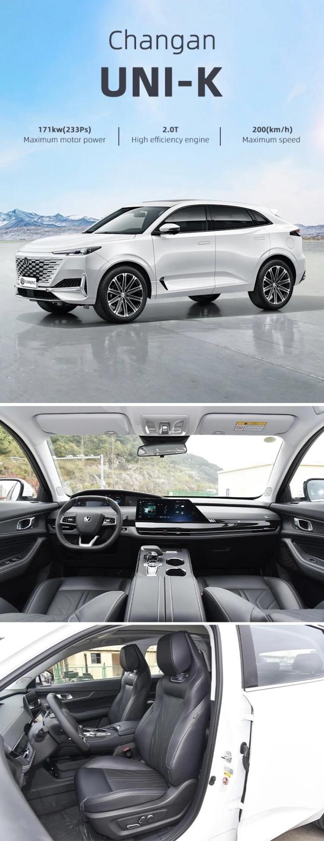 China New SUV Gasoline Car 2024 Chang′an Uni-K 2.0t Petrol SUV Car Changan Uni K Price
