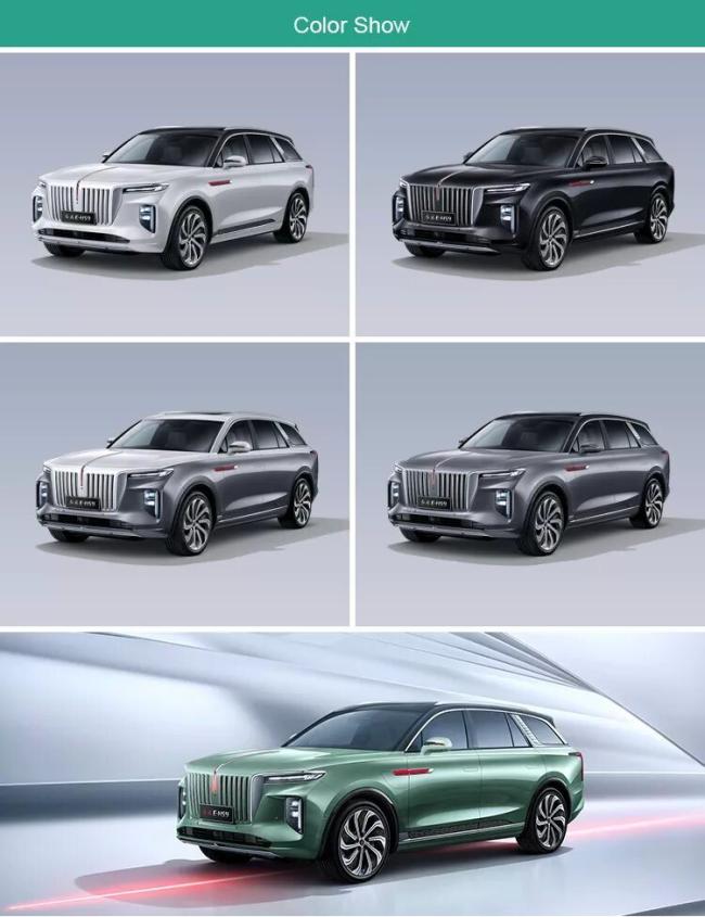 Hot Sell Ehs9 Auto Luxurious &amp; Security Car Max Speed 200km/H EV Hongqi E-HS9 Car