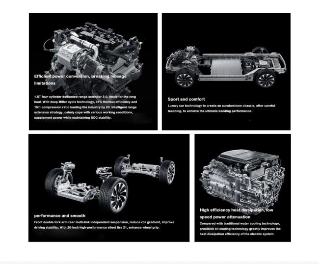 New Aito M7 Extended-Range Hybrid Electric Car 1.5t Awd Max Version 2024