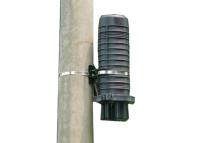 China PP Dome Pole Mount Bracket Black for 130-150mm Poles with Metal Band Fixation System for sale