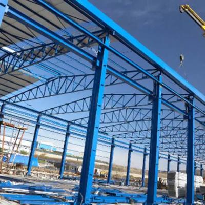 Cina Q235 Q355 Struttura in acciaio magazzino prefabbricato grandi capannoni industriali in vendita