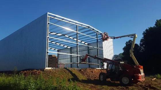 Quality Light Steel Structure Factory Warehouse For Feed Mill Storage Eqrthequake Resistance ODM for sale