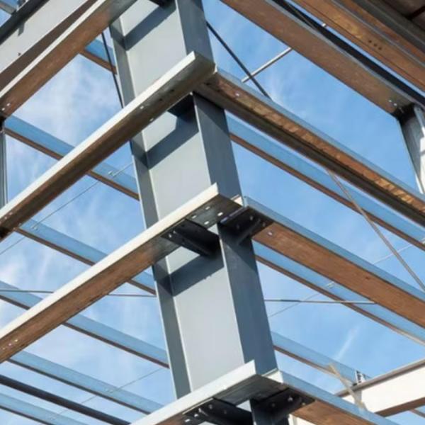 Quality Customized Logo Q235 Industrial Steel Structure Building Steel Frame Car Park Antirusty for sale