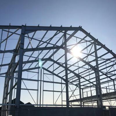China Customized Size Prefabricated Steel Structure with 3D Model/CAD Drawings and Steel Sheet Or Sandwich Panels for sale