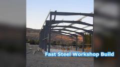Lightweight Steel Workshop Frame Fast Construction