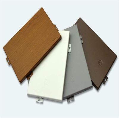 China Factory Price Customized Wood Grain Solid Aluminum Construction Materials Panel for sale