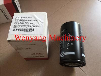Cina Filtro del carburante D638-002-02+B dai pezzi di ricambio del motore di Dongfeng SC11CB220G2B1 in vendita