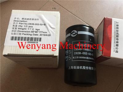 Cina Filtro del carburante D638-002-02+B dai pezzi di ricambio del motore di Dongfeng SC11CB220G2B1 in vendita