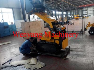 China Small Track Skid Steer Loader With Earth Auger 4 In 1 Bucket Custom Color for sale