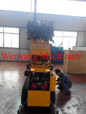 China Small Track Skid Steer Loader With Earth Auger 4 In 1 Bucket Custom Color for sale