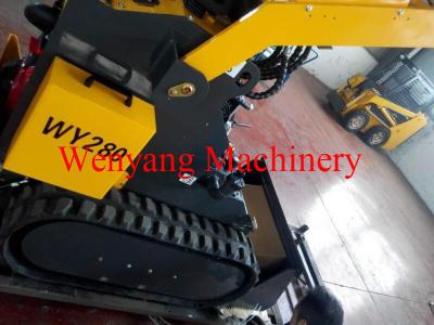 China Small Track Skid Steer Loader With Earth Auger 4 In 1 Bucket Custom Color for sale