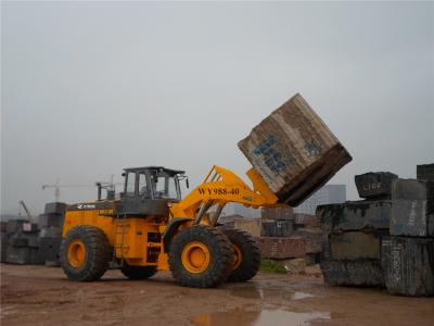 Cina carrello elevatore di terreno ruvido del caricatore del carrello elevatore del blocco 40T con l'arancia del motore 247KW in vendita