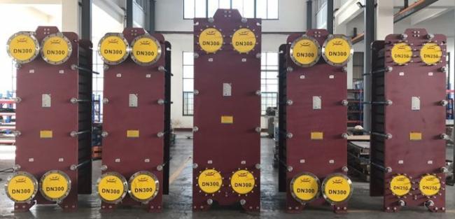 Titanium Plate Heat Exchanger Stainless Steel with sea water for Ship lubricating oil cooling