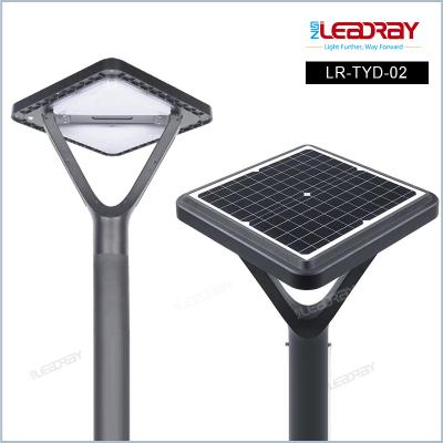 China Gate Solar Garden Pole Light 20W IP65 Waterproof Landscape Fence Post LED 180 Degree for sale