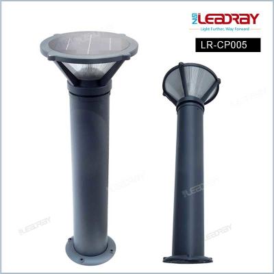China Garden Aluminium Solar Bollard Lights Automatic Lithium Battery Sensor Inbuilt Glass Crystal Body for sale