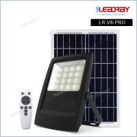 China LR-V8-PRO Motion Sensor Solar Flood Lights High Brightness 18.5W 2.4G Remote Control for sale