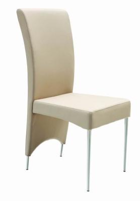 China Continental Simple Residential Faux Leather Dining Chairs Modern Style for sale