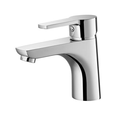 China Verchroomde Zink Handvat Wastafel Kraan Hedendaagse Waterkraan 137mm Hoogte Te koop