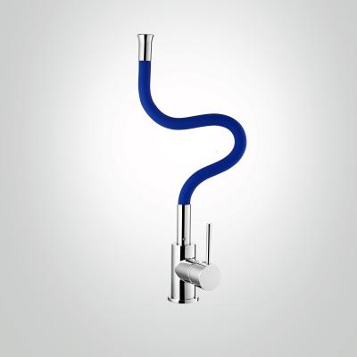 China Alterable Spout 1 Handle Deck Mount Kitchen Faucet Flexible Kitchen Sink Tap for sale