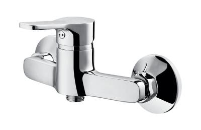 High Gloss Mirror Chrome One Lever Shower Mixer Faucet Easy Cleaning