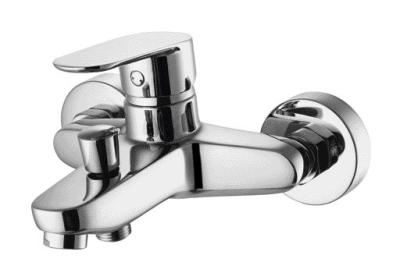 Cina Miscelatore monocomando per vasca da bagno contemporaneo, installazione a parete, cromato in vendita