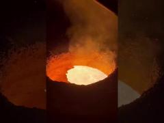 Difusor de gás de forno de indução de frequência média com controlo PLC