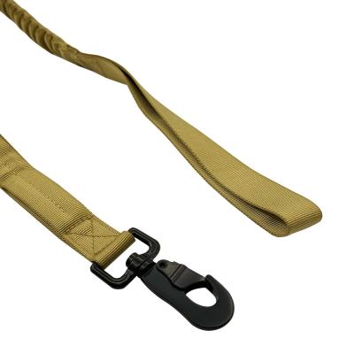 China Two Handle Training Dog Leash For Medium And Large Dogs Custom Nylon Tactical Dog Leash for sale