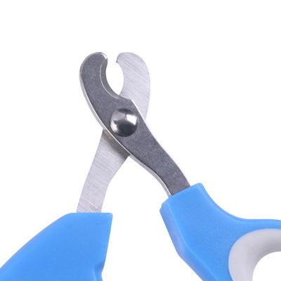 China Cat Nail Clipper With Non Slip Handle Custom Color Stainless Steel Cat Trimmer for sale