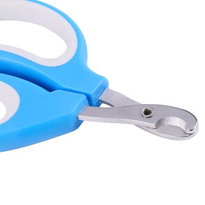 China Cat Nail Clipper With Non Slip Handle Custom Color Stainless Steel Cat Trimmer for sale
