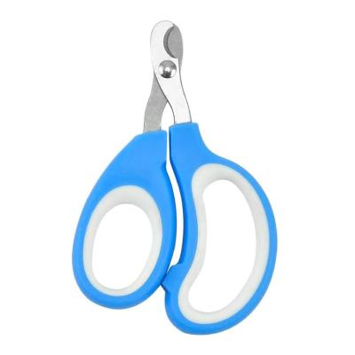 China Cat Nail Clipper With Non Slip Handle Custom Color Stainless Steel Cat Trimmer for sale