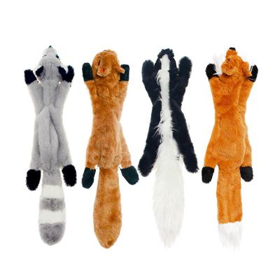China No Stuffing Plush Dogs Chew Toy Durable Squeaky Dog Toys Puppy Chewing Toy for sale