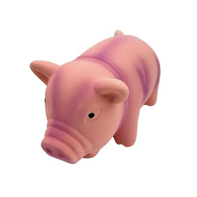China Cute Latex Pig Shape Dog Toy Durable Pet Toy For Chewing And Interactive Play for sale