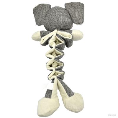 China Stretchable Koala Dog Toy Plush Squeaky Toy With Crinkle Sound For Aggressive Chewers for sale