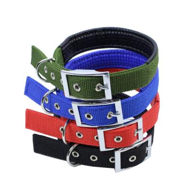 China Adjustable Nylon Dog Collar With Metal Buckle Durable For All Dog Sizes for sale