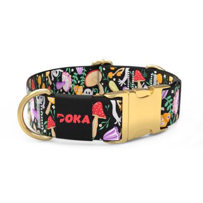 China Colorful Nylon Dog Collar Adjustable Durable Lightweight Pet Collar For All Dogs for sale