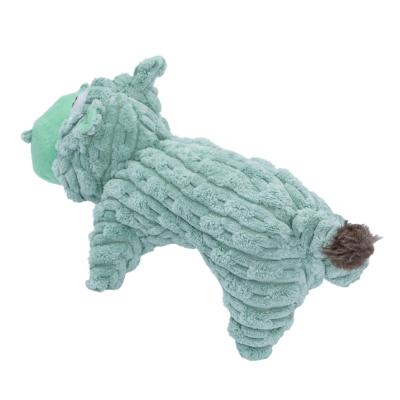 China Green Hippo Plush Squeaky Dog Toy – Soft Chew, Tug & Play Toy For Small To Large Dogs for sale
