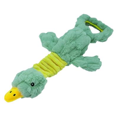 China Large Plush Duck Squeaky Dog Toy Interactive Tug Of War For All Pets for sale