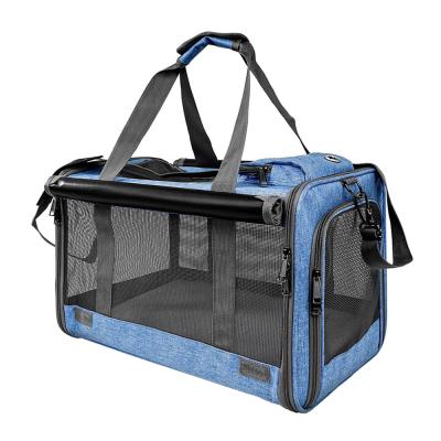 China Premium Soft-Sided Pet Carrier For Large Medium Cats And Dogs Travel Safe Secure for sale