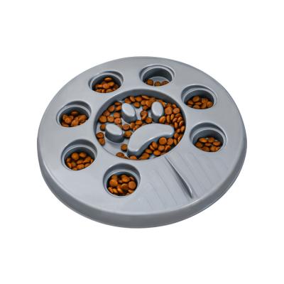 Cina Ciotola puzzle interattiva per animali domestici rotonda con alimentazione lenta per un'alimentazione sana in vendita