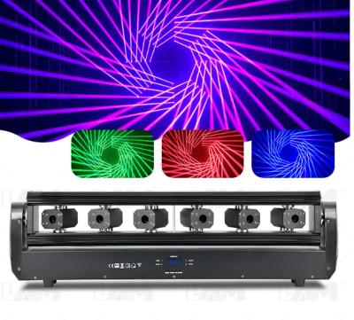 China Hot Sale RGB LED DMX DJ Beam Bar with 6 Eyes Moving Beam Laser Light for Wedding Night Club & Stage Staging for Theme Parks for sale