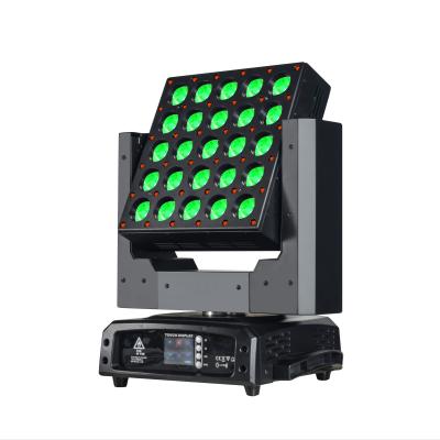 China DJ Matrix 25 LED Moving Head with 25x10W RGBW 4in1 Beams DMX512 Control and 6500K Color Temperature for Stage Lighting for sale