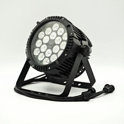 China IP65 Waterproof RGBW Full Color LED Par Light High Brightness 18pcs*6W 4in1 Emitting White and Warm White for sale