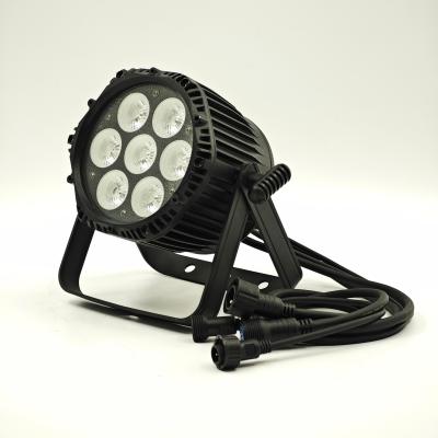 China High Quality Wireless IP65 Par7 Wash Lights 7x12W Small RGBW/White LED Par Light 4in1 5in1 6in1 Waterproof LED Par Light for sale