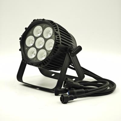 China Goldbright Outdoor 7x10W LED Par Light RGBWA+UV with DMX512 Control and IP65 Rating for Stage DJ Party Lighting for sale