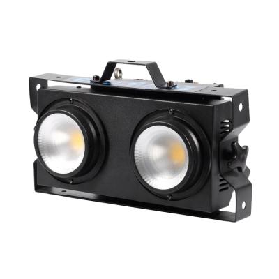 China Hot Sales 2x100W COB LED Matrix Light White DMX512 Control CRI80 IP20 Theater Lighting Equipment Hanging Mount for Stage Use for sale