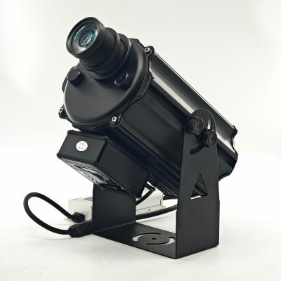 China 100W LED Logo Gobo Outdoor Projector IP65 Waterproof RGBW Warm White Light Sound-Activated DMX512 Control Rotating Advertising for sale