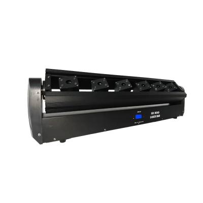 China 6W RGB Moving Head Laser Light with DMX512 Control and 120° X-axis Swing for Professional Events for sale