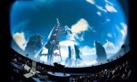 China Immersive Visual Experience Dome Projection System with Dynamic Platform Movement and Customizable Color for sale